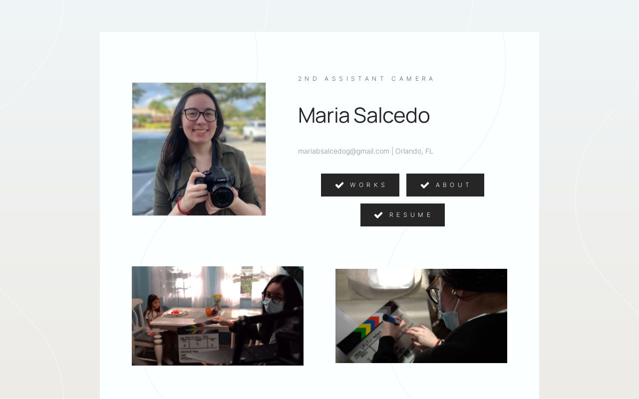 Maria Salcedo Film Portfolio